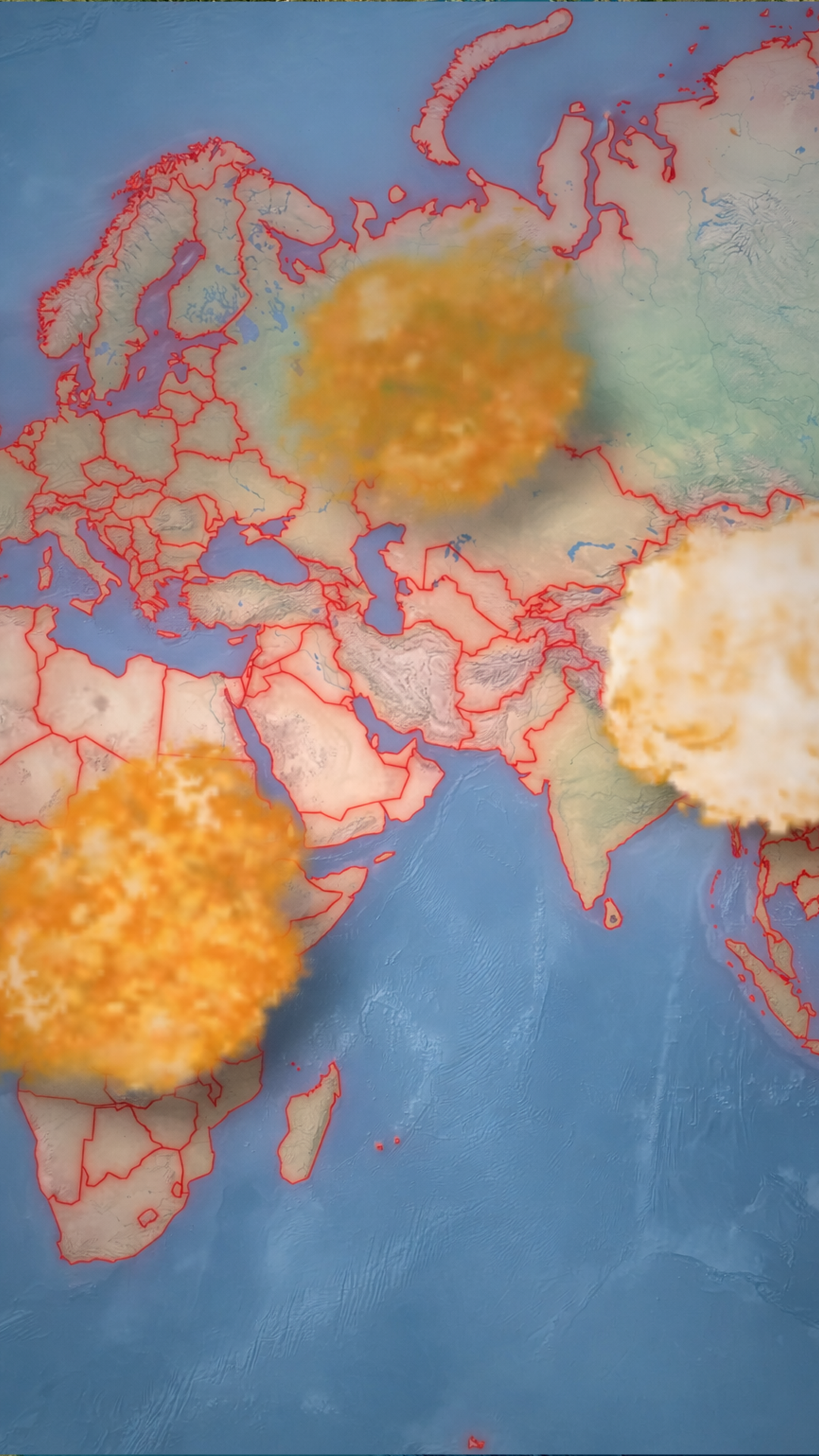 Which countries are most at risk in WW3?