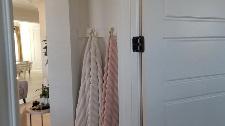 Turn scrap wood into a simple blanket storage solution for small spaces