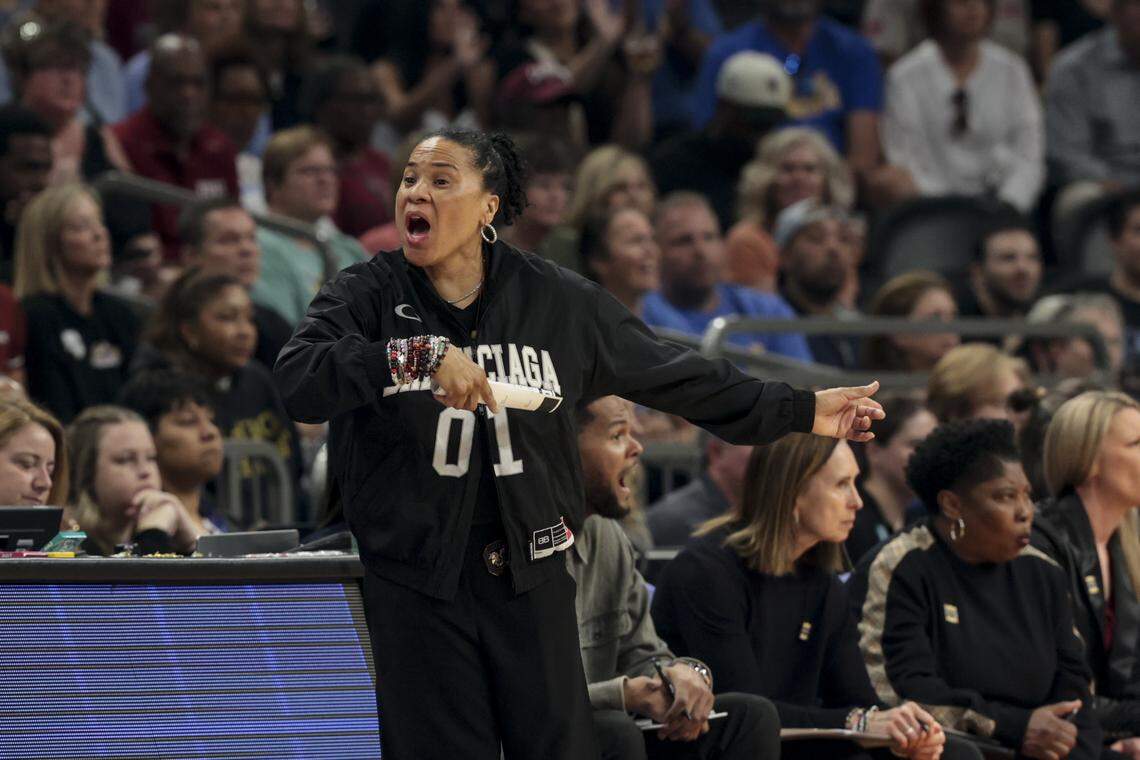 What Dawn Staley said after South Carolina WBB's NCAA title game loss ...