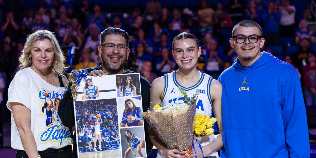 UCLA star Gabriela Jaquez’s parents Angela Sather and Jaime Jaquez Sr ...