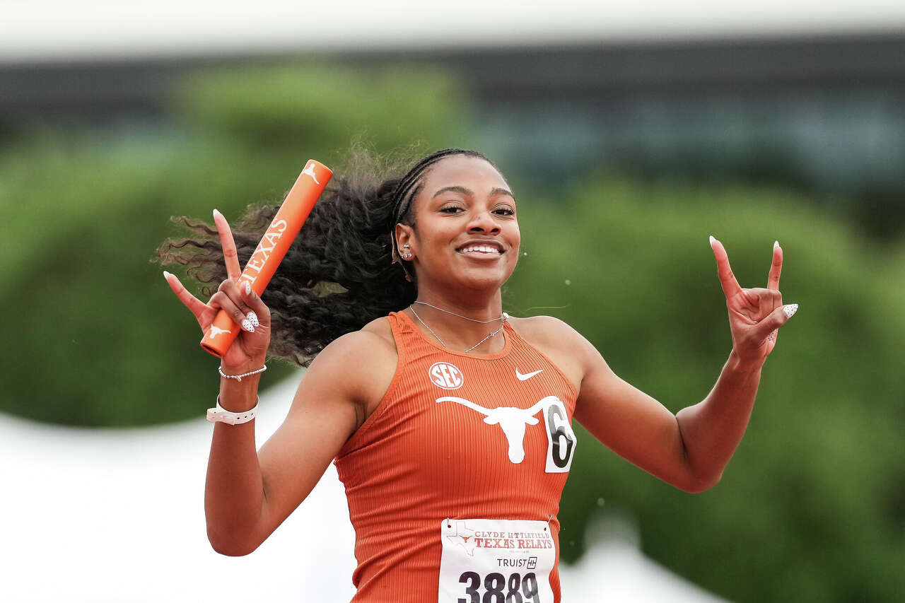 Olympic champion Masai Russell opens her season at Texas Relays, thanks ...