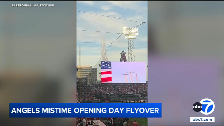 Singer tries to stretch out national anthem at Angels home opener due ...