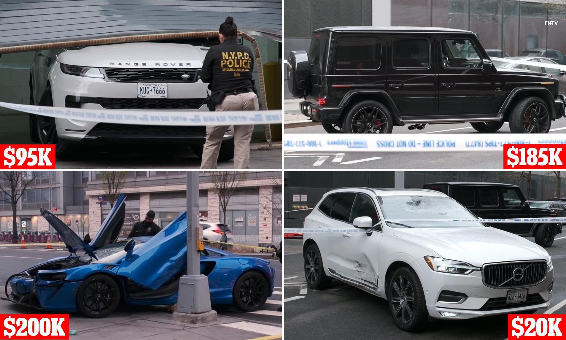 GTA-style heist leaves luxury cars worth half a million dollars smashed ...