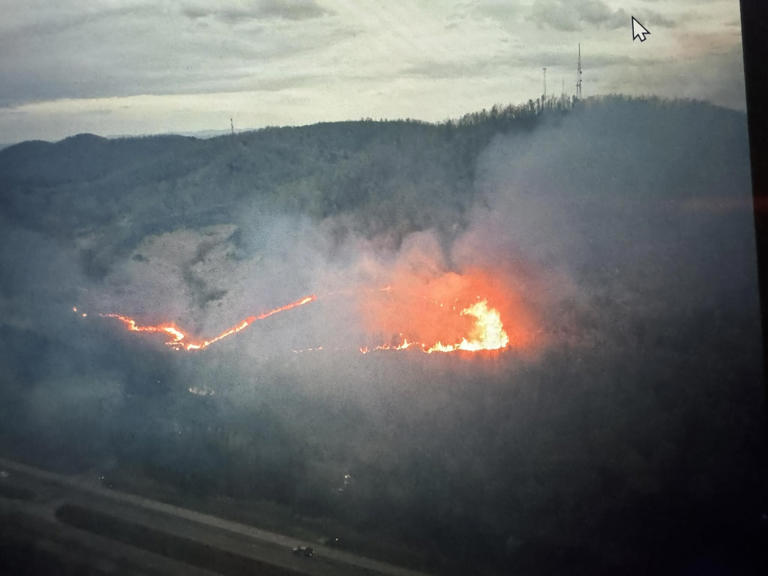 Large brush fire in Knox County caused by arson, officials say