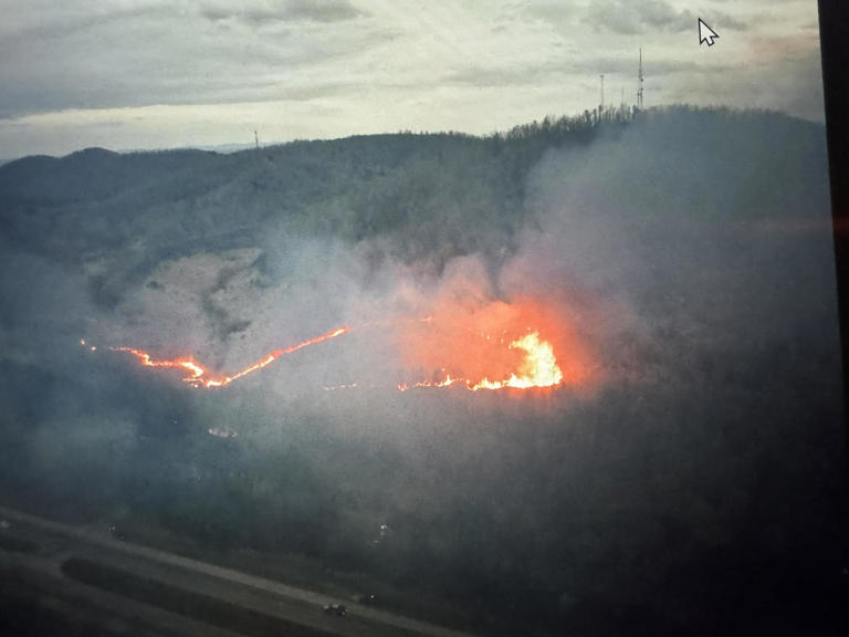 Large brush fire in Knox County caused by arson, officials say