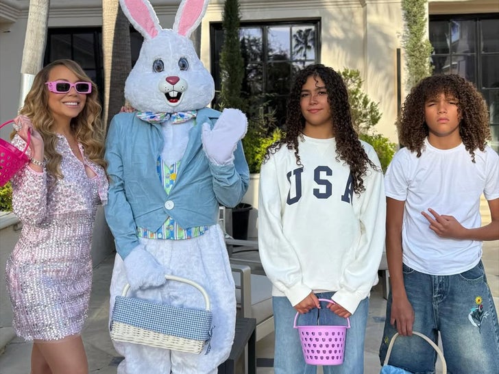 Celebrate Easter With Celebs Posin' With The Easter Bunny!