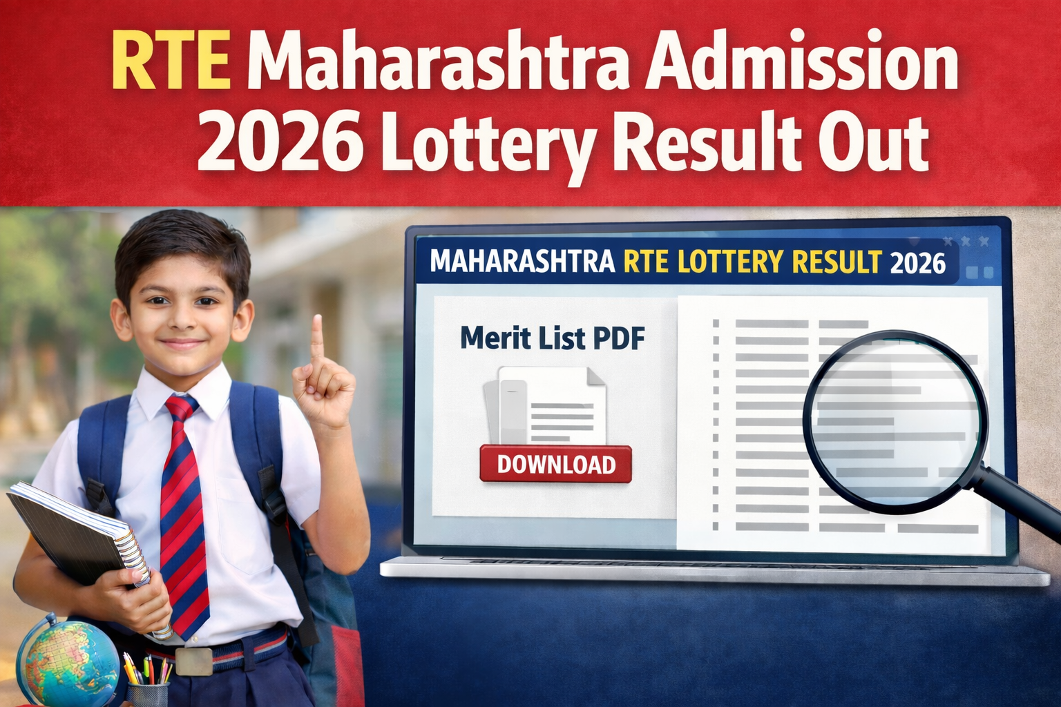 Maharashtra RTE lottery result 2026 out: Merit list released at student ...