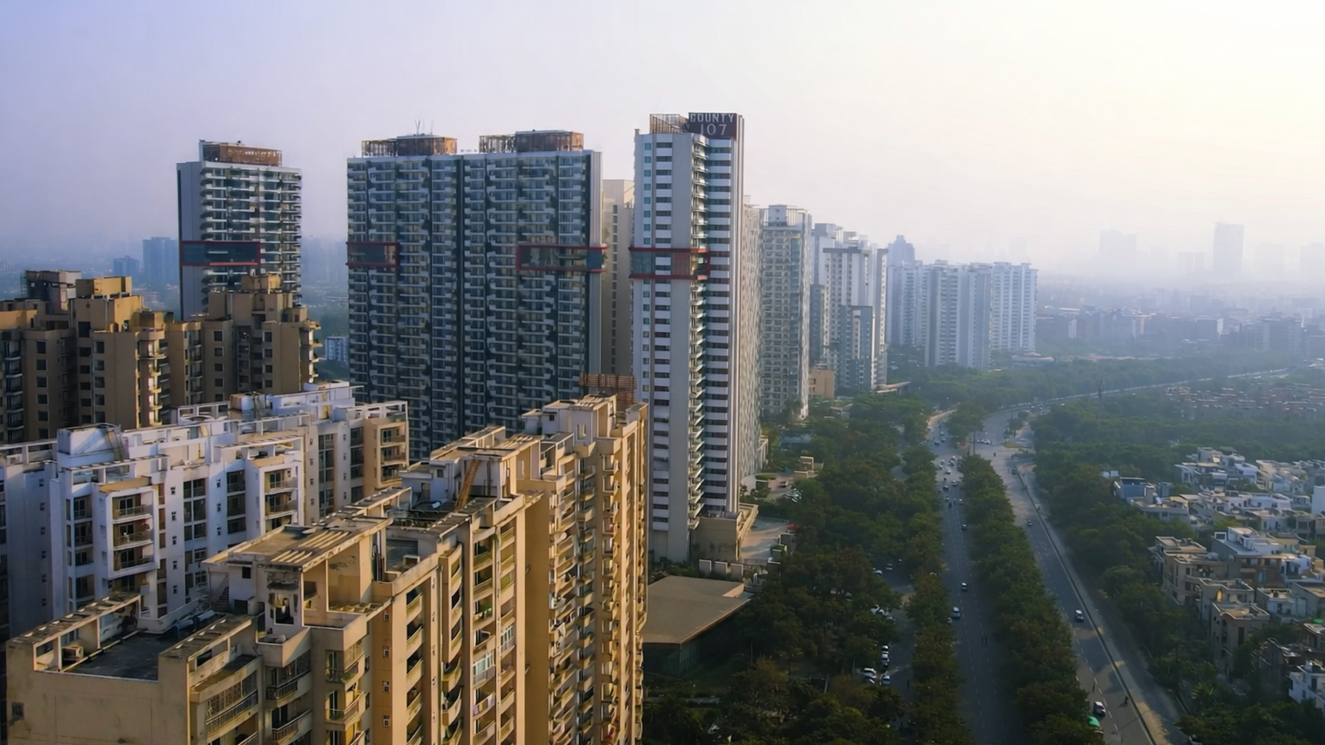 Inside the rapid infrastructure development of the modern cities near Delhi
