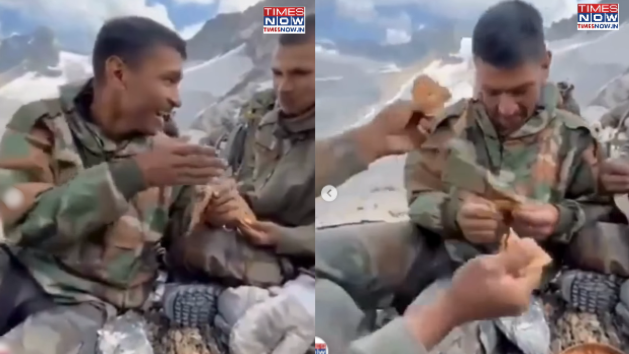 That's Indian Army for you: Viral video of jawans eating frozen rotis ...