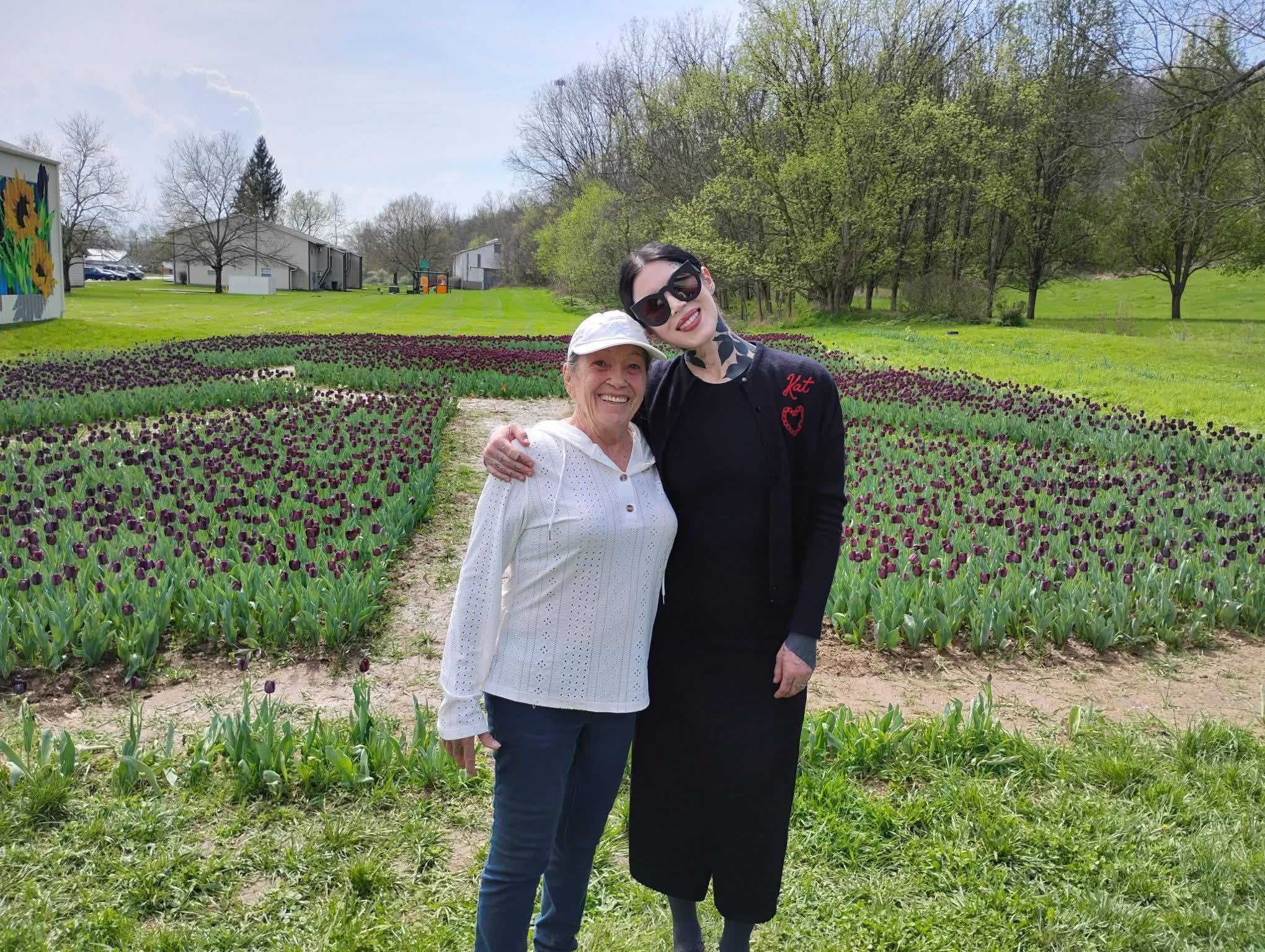 Free and open to all: Kat Von D’s black tulip field returns with 15,000 ...