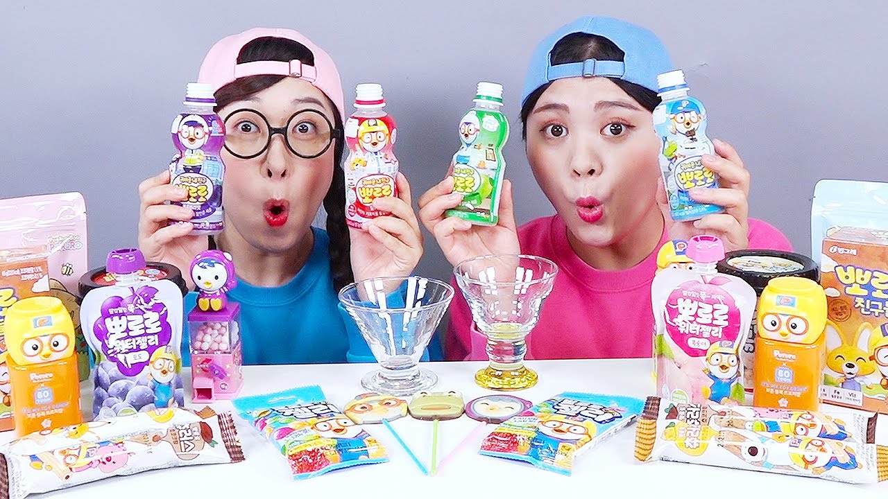 Permen jeli Pororo makanan mukbang Dona Indonesia