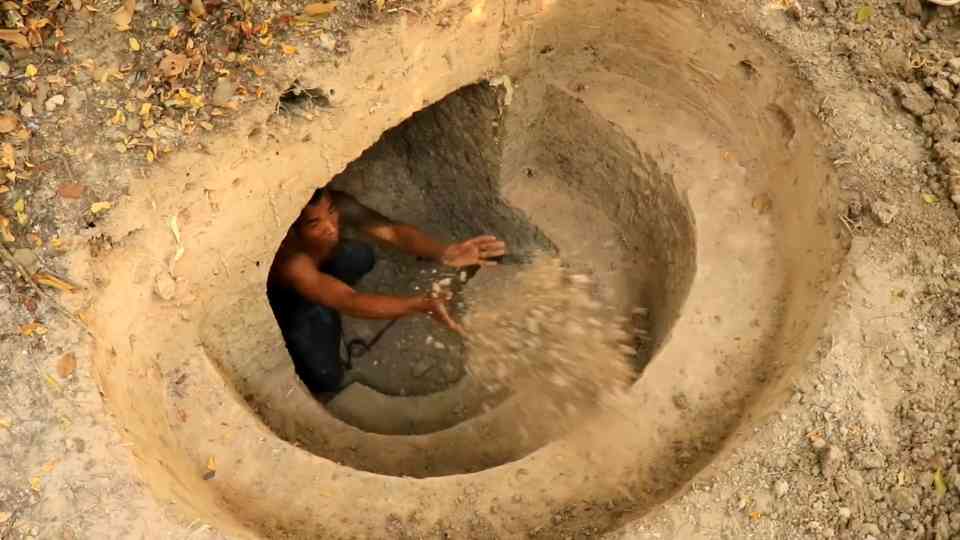 They dug a secret underground house, and the walls nearly shifted