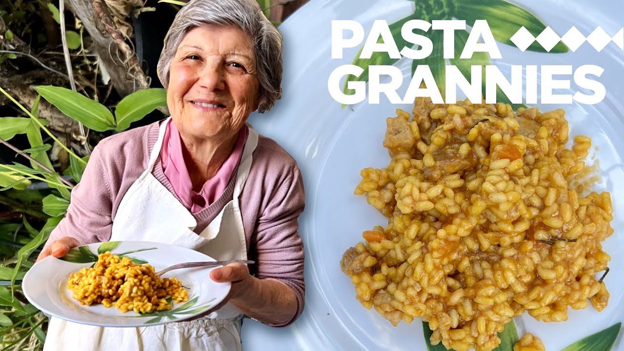 Enjoy Maria's Sardinian rice with pork, lemon & saffron!