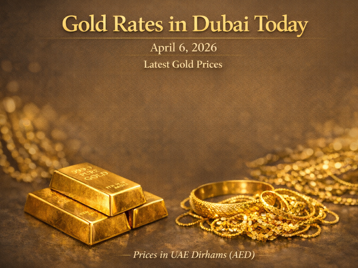 24K gold rates in Dubai today (April 6, 2026): Latest 24K, 22K prices ...