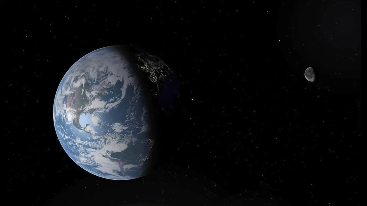 Watch how far the moon really sits from Earth
