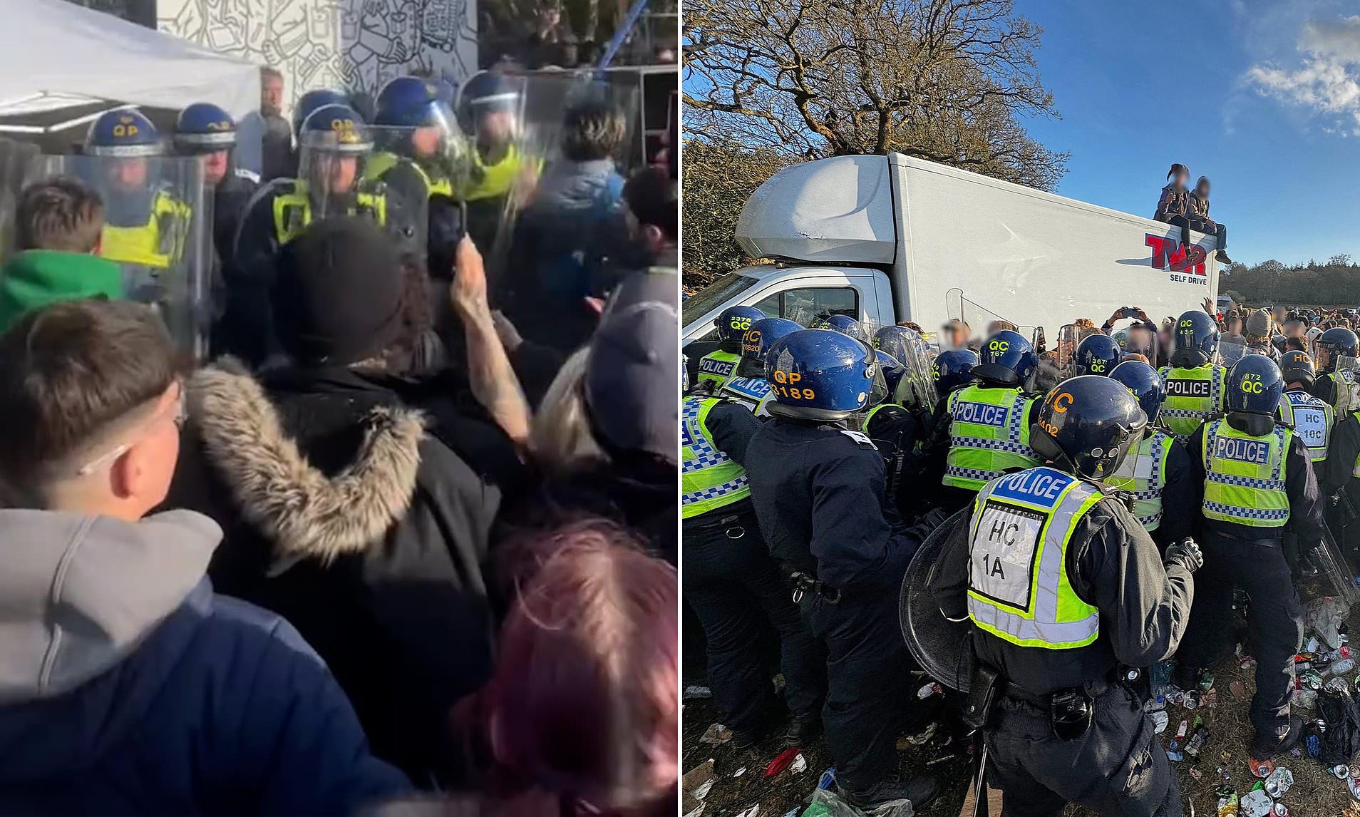 Riot breaks out in rural village as police try to shut down illegal ...