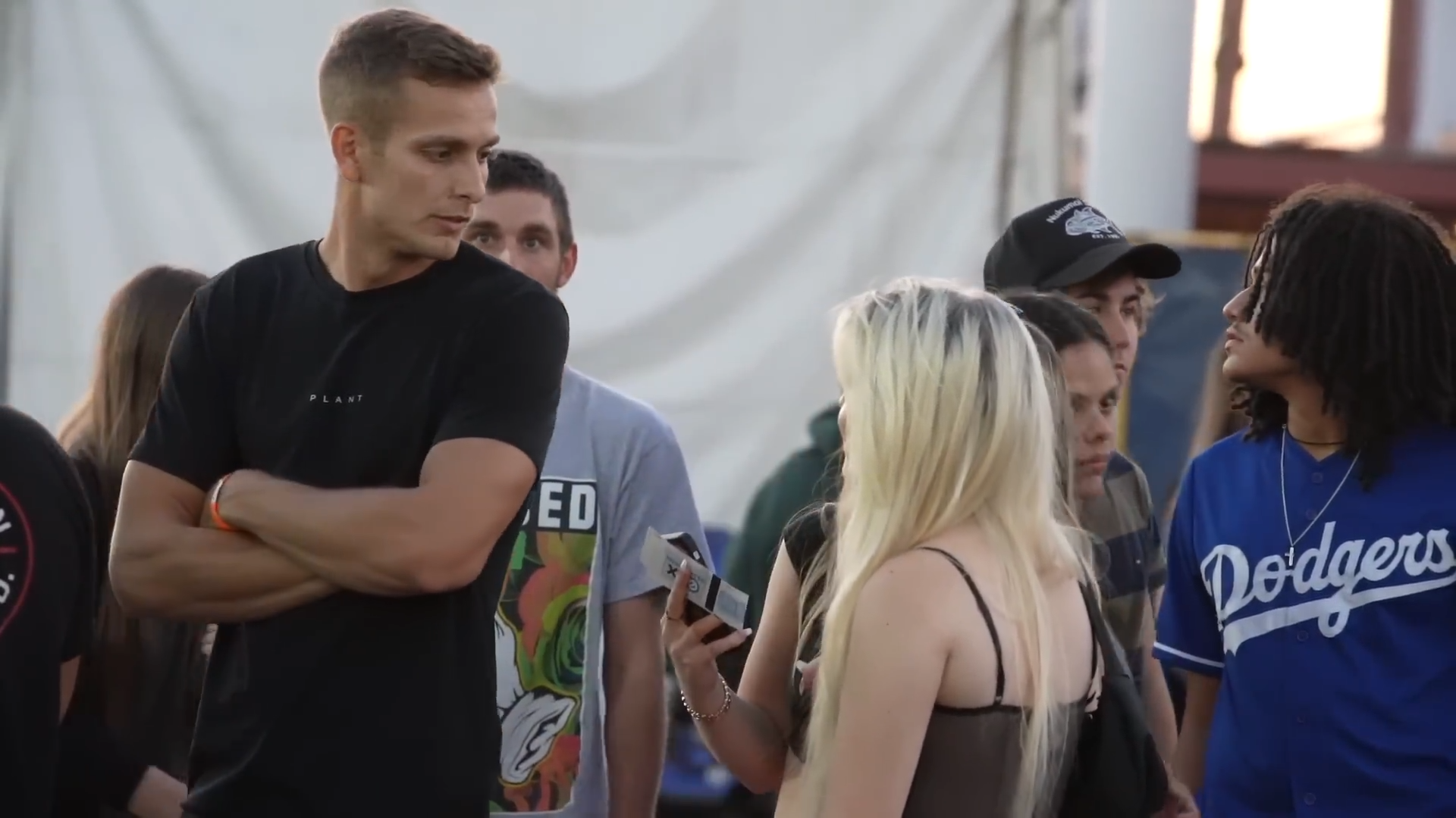 Cutting people in line then pretending like I don't know English