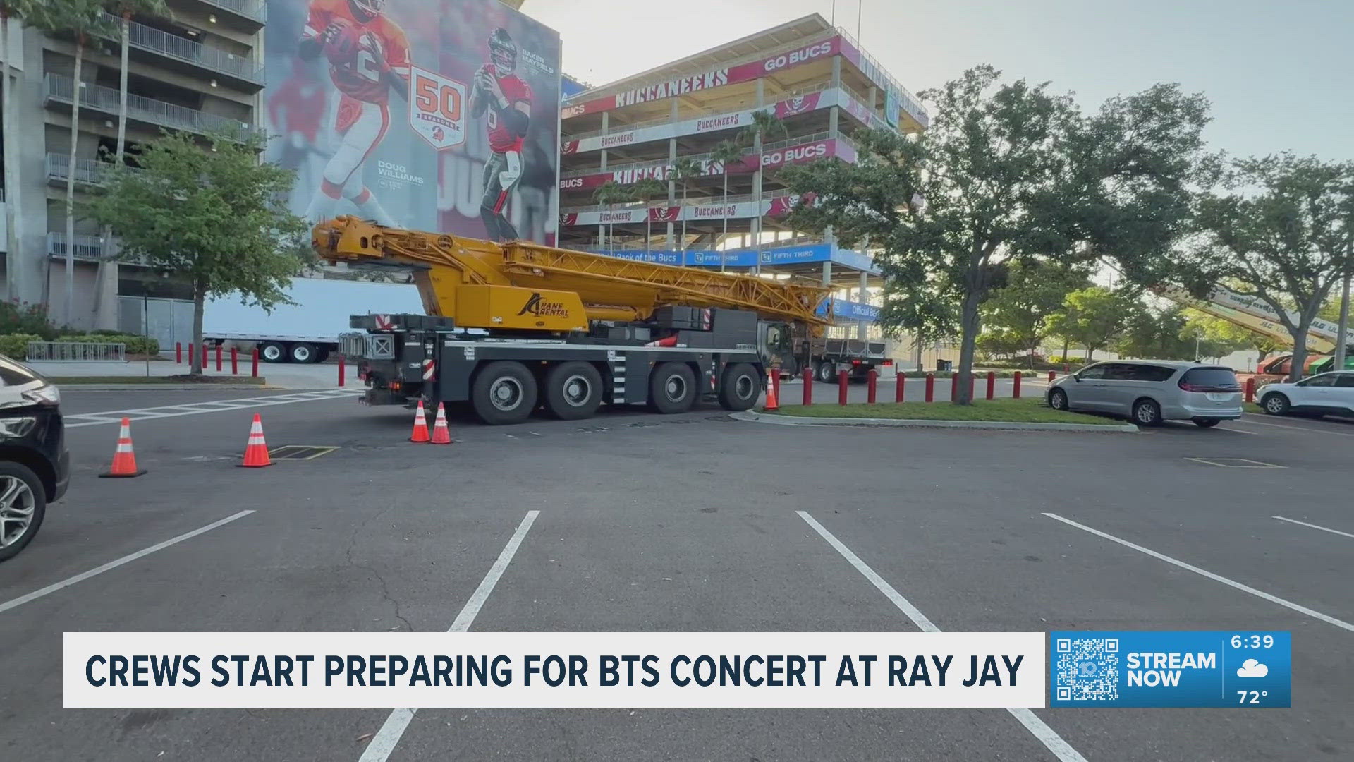 BTS crews start preparing Raymond James Stadium for a 3-show concert stint
