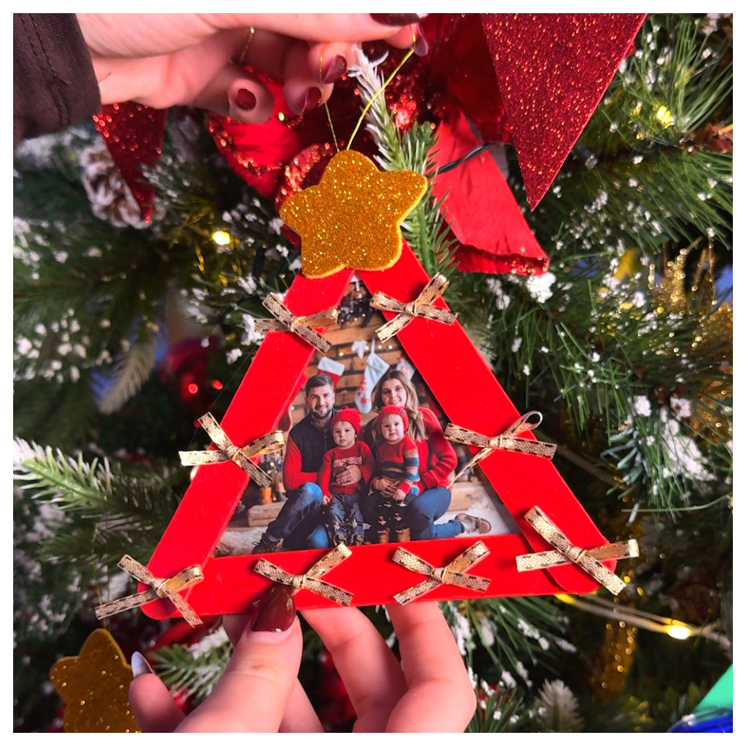 Crea adornos navideños llenos de momentos familiares 🎄