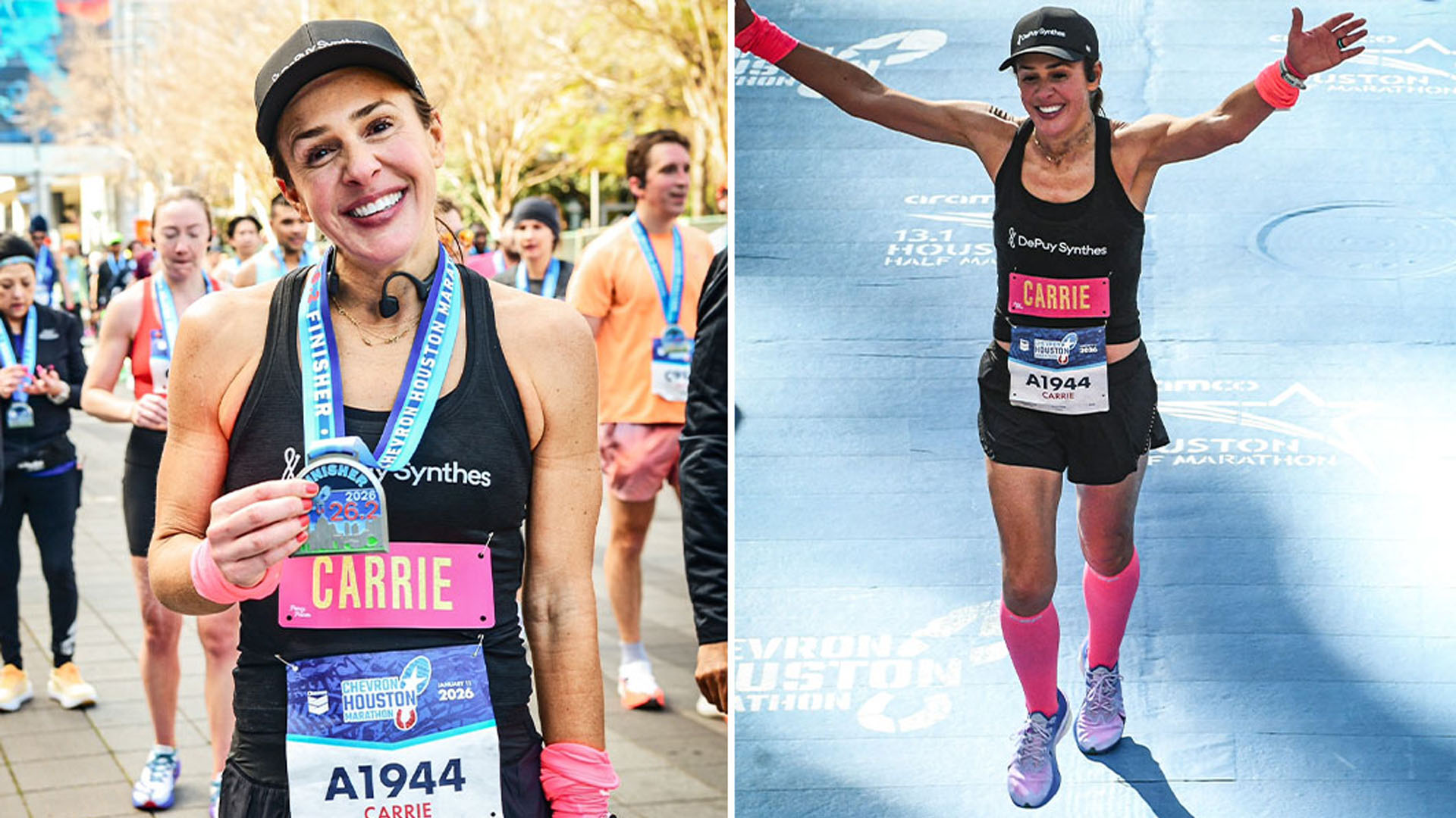 American woman breaks marathon record with bilateral hip replacements ...