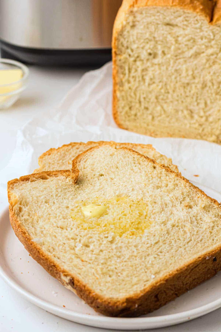 Basic bread machine white bread