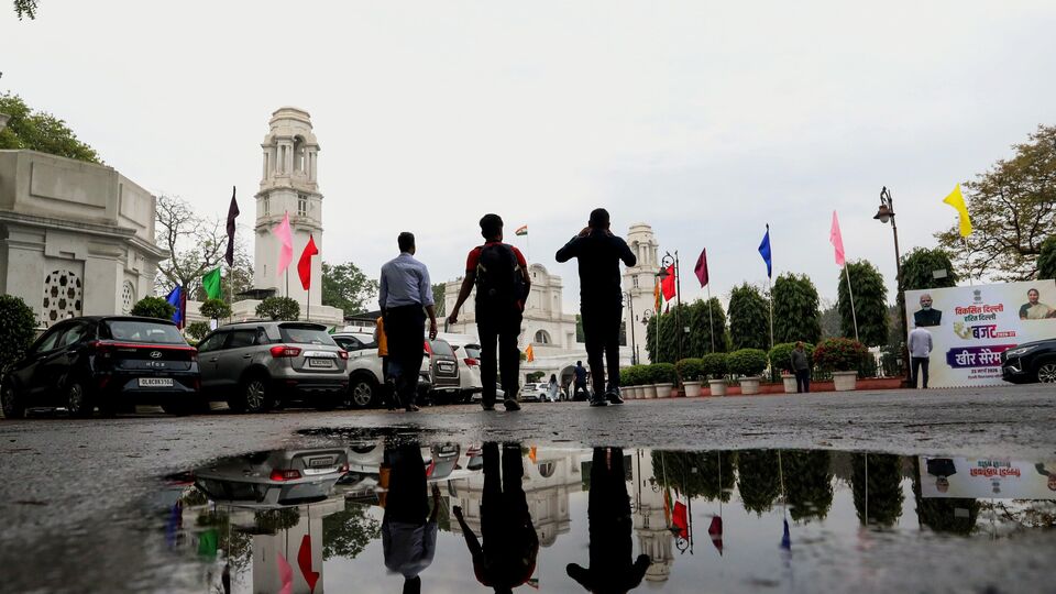 Delhi Assembly security breach: Car rams gate, masked driver leaves ...