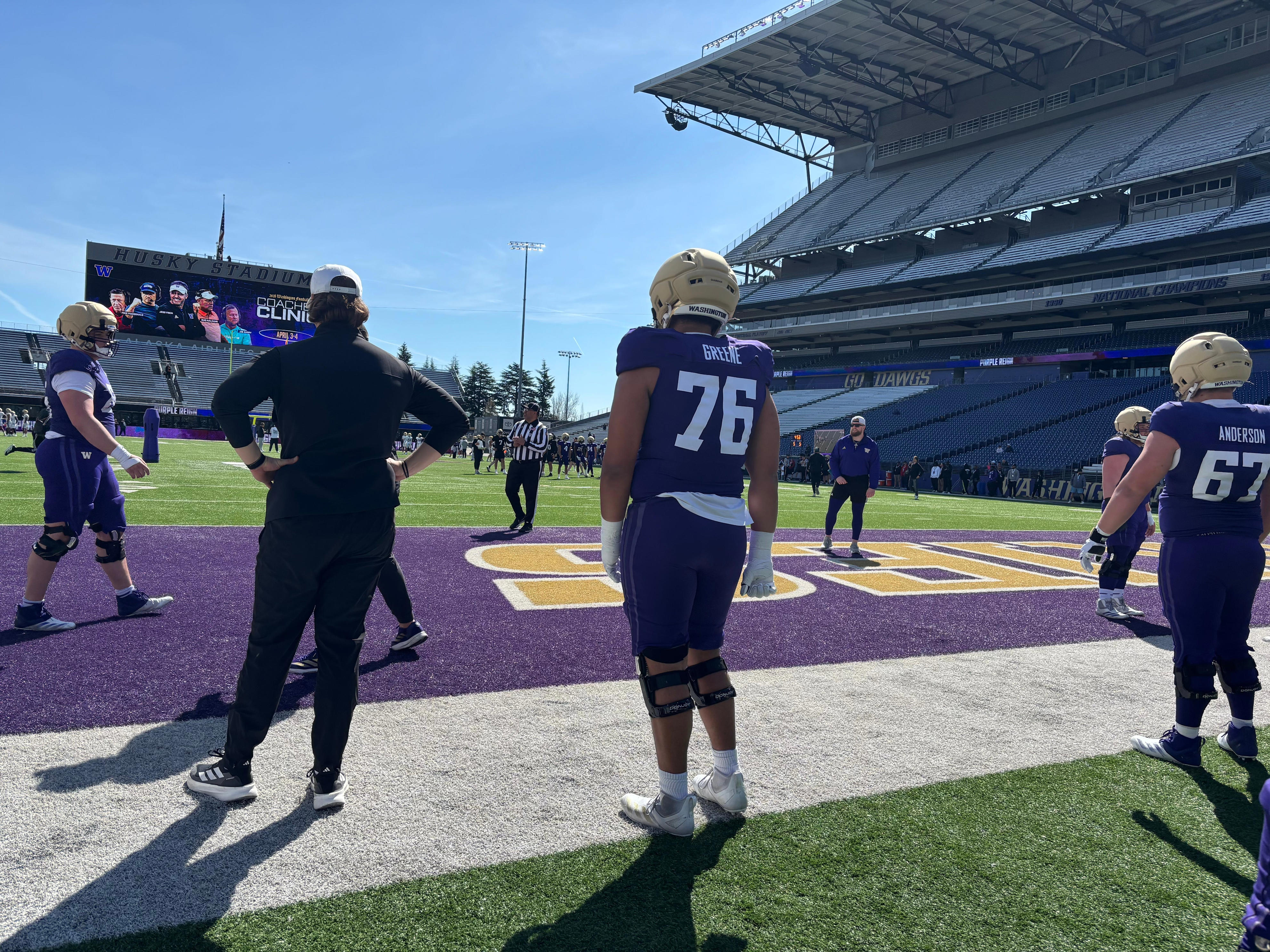 Jedd Fisch saw Washington's freshmen grow quickly at spring practice