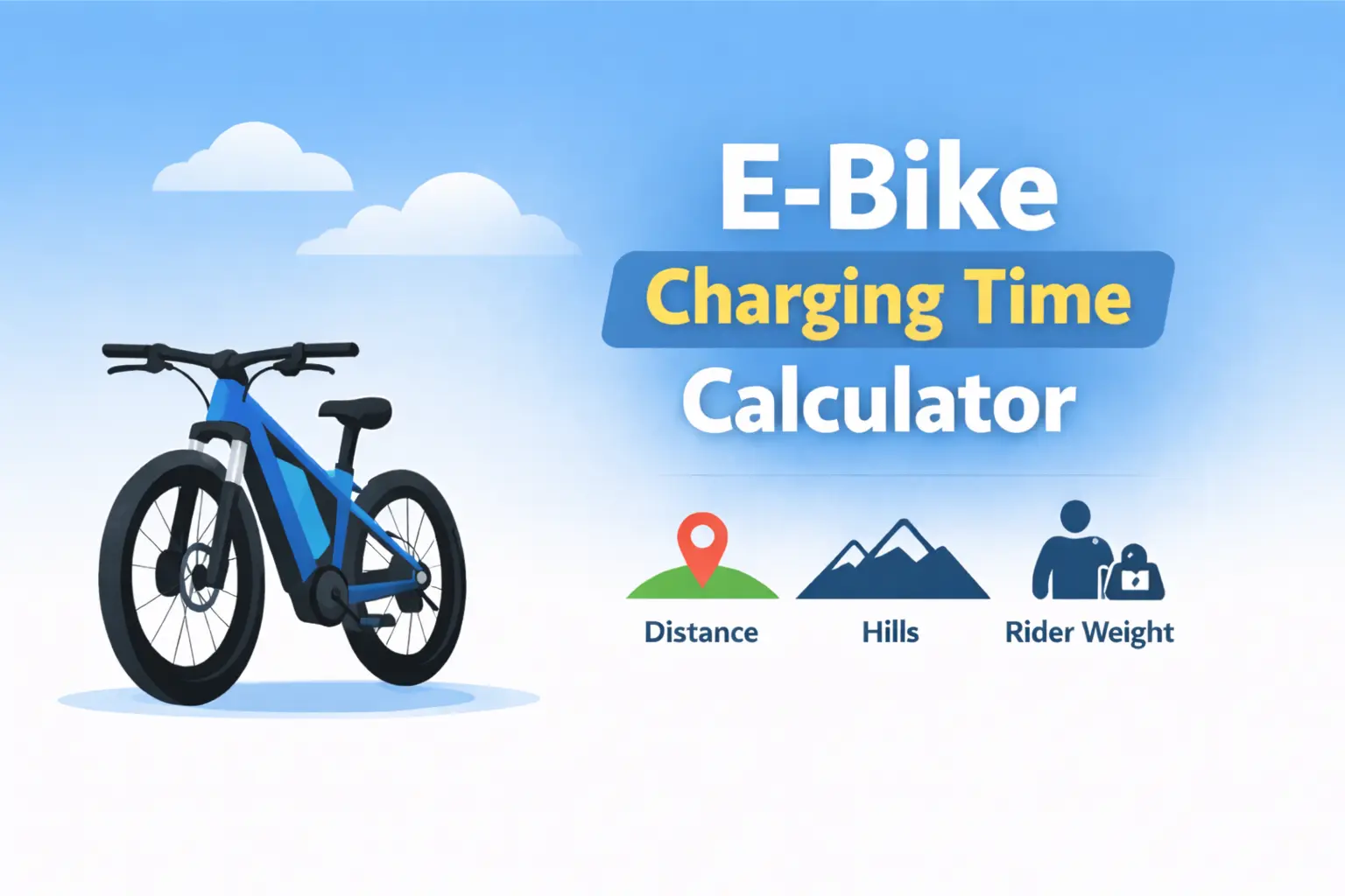 E-bike charging time calculator - Estimate how long your battery takes ...