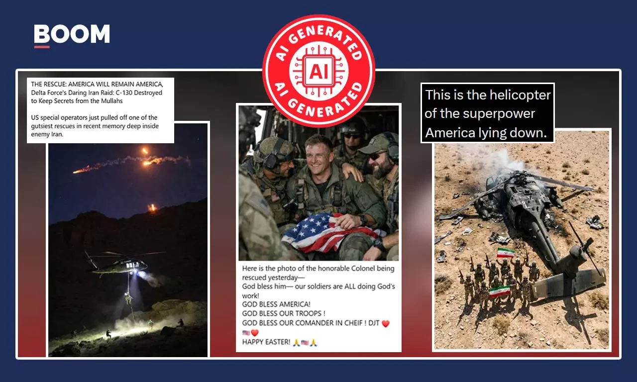 US-Iran war: AI visuals passed off as military jet strike, pilot rescue