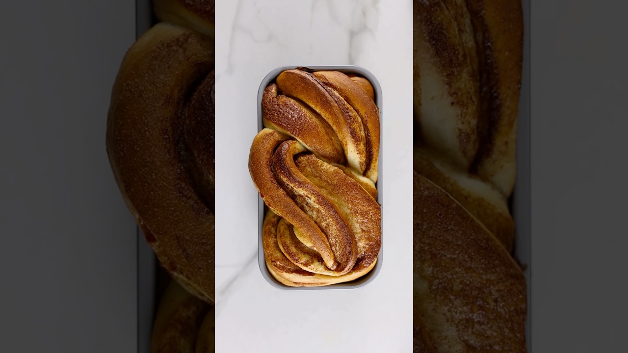 I made the fluffiest cinnamon twist bread!