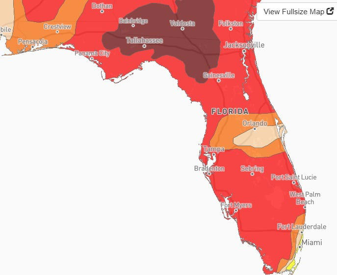 Fire weather watch issued for 12 Florida counties. What to know