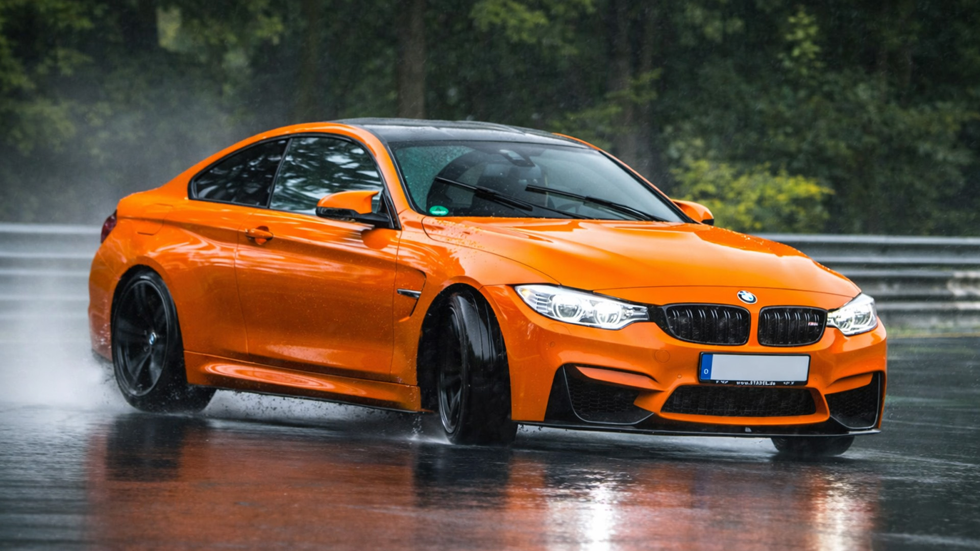 BMW nearly spins after losing control on track day
