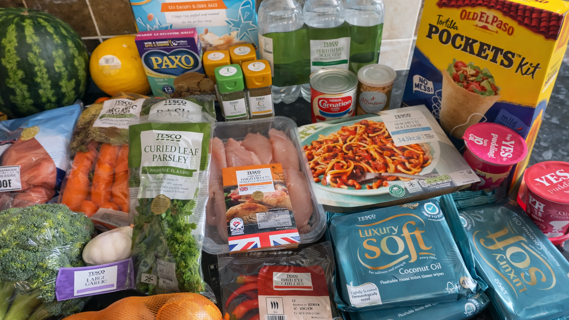How fifty pounds buys only fresh groceries today