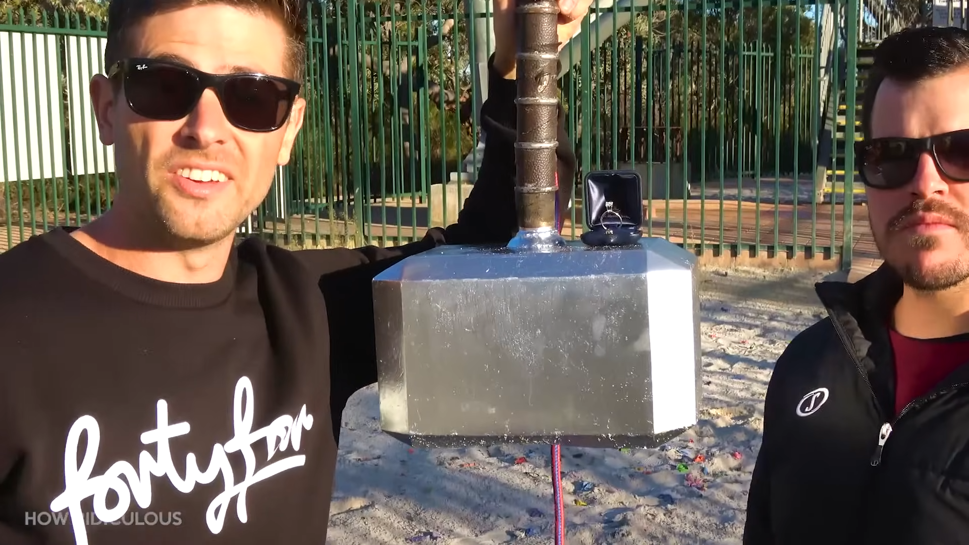 Nothing could break this diamond ring - so we bring Thor's hammer