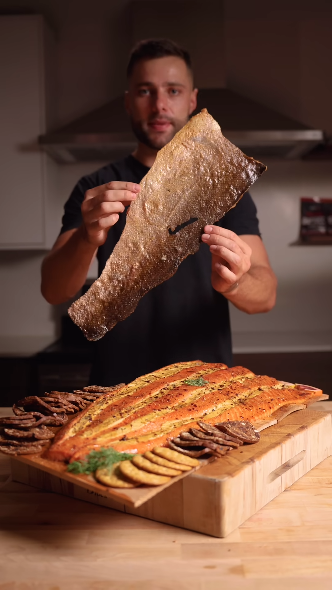 This is what happened when I made the world’s biggest salmon chip