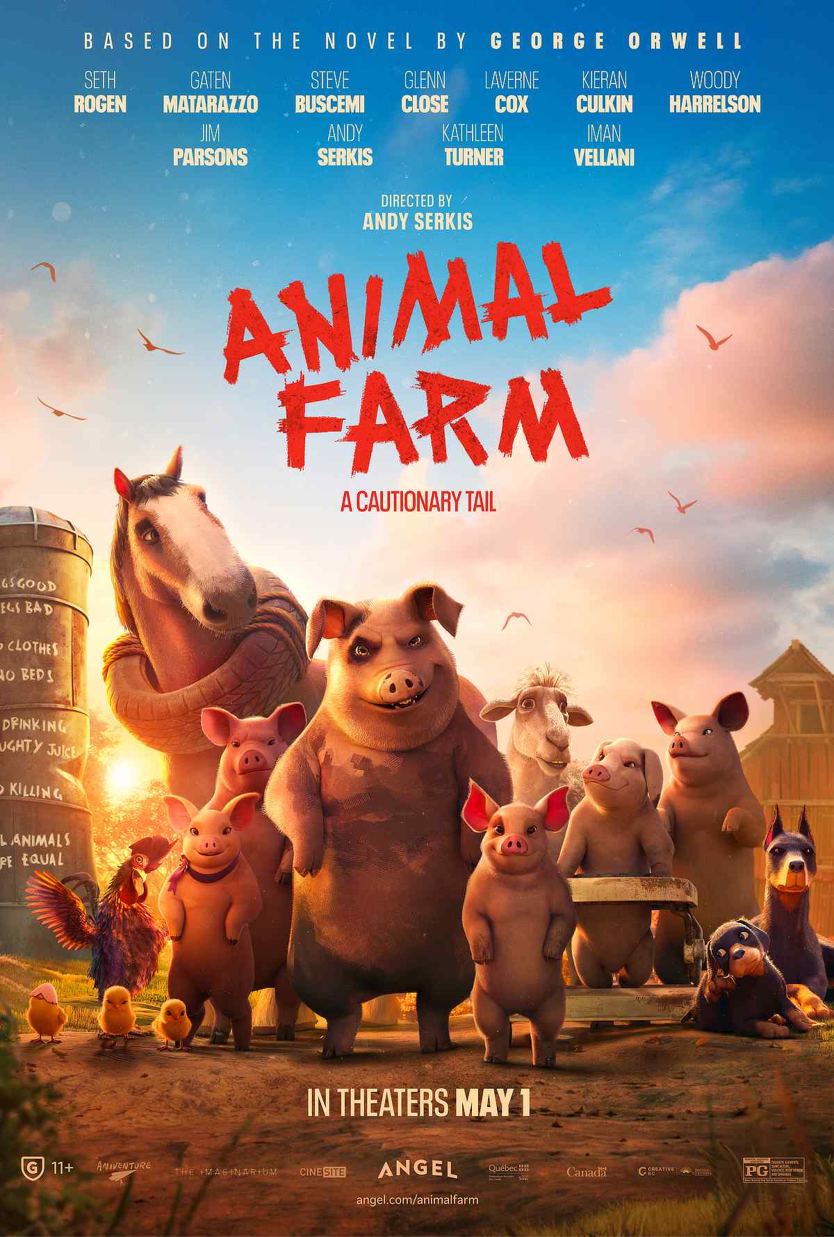 Animal Farm: Trailer and poster for the Andy Serkis adaptation