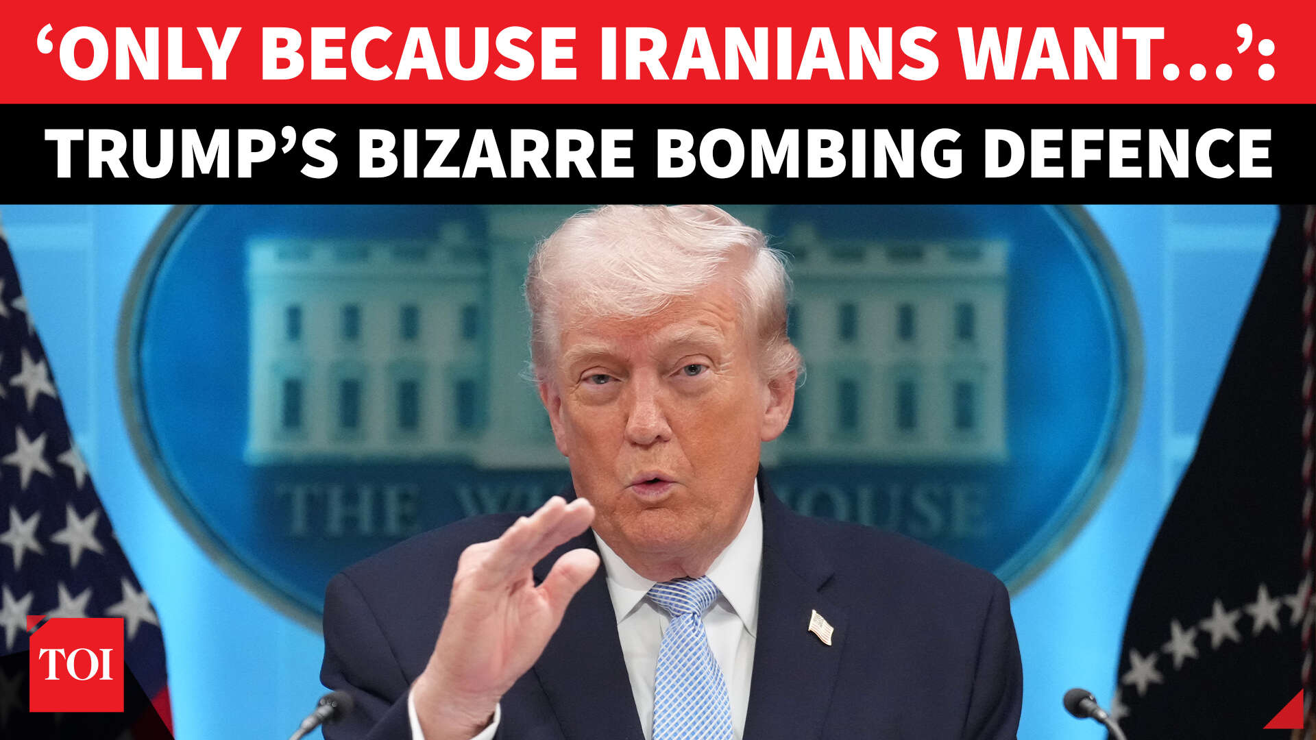High drama at Trump’s Iran address; ‘Bombed only because Iranians want ...