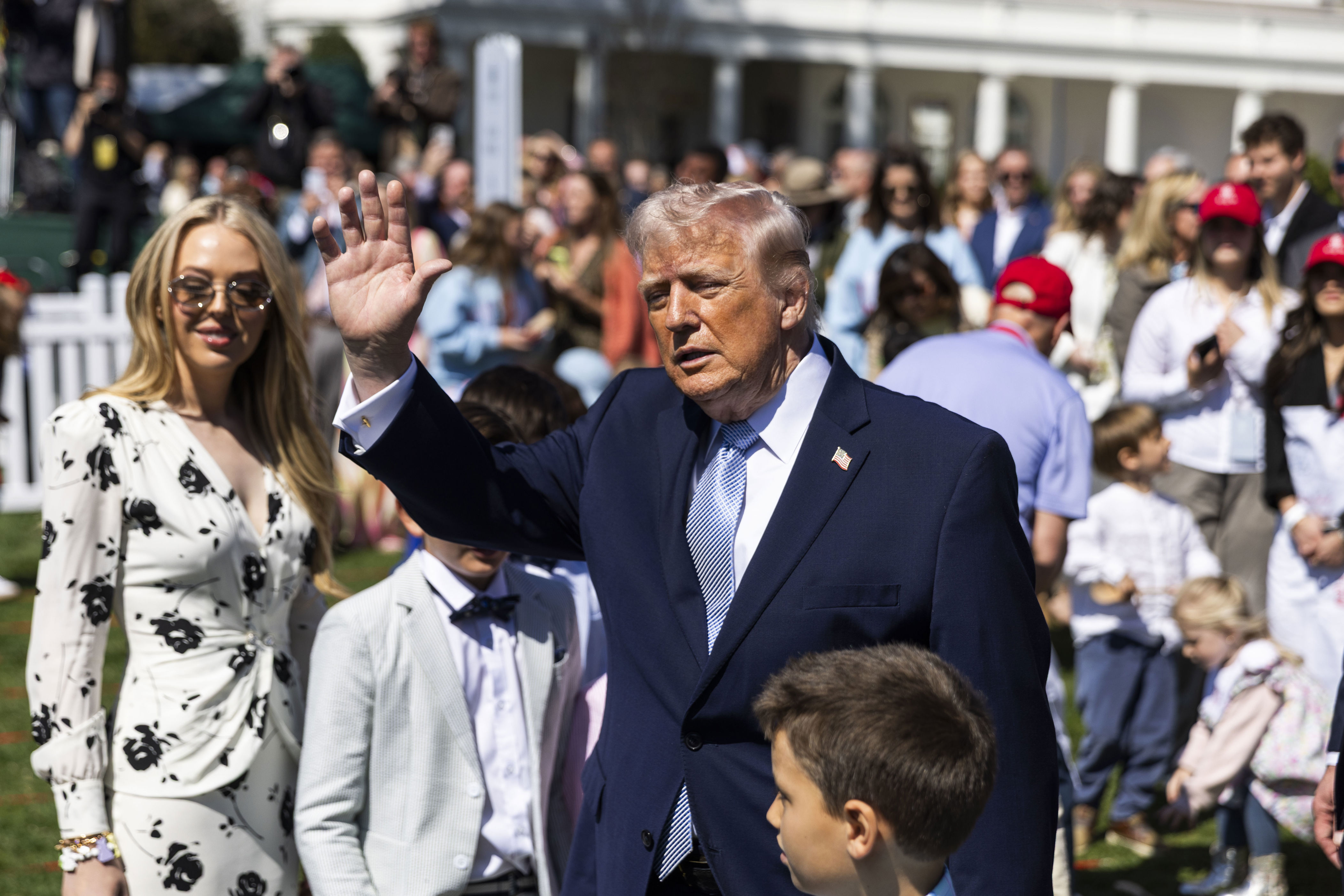 Tiffany Trump’s son, Alexander, makes his White House Easter Egg Roll debut