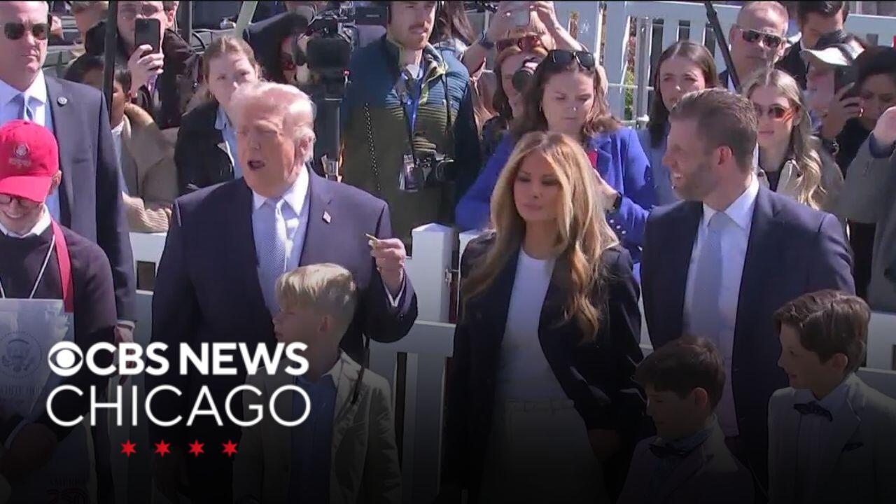 Trump leads Easter egg roll at White House