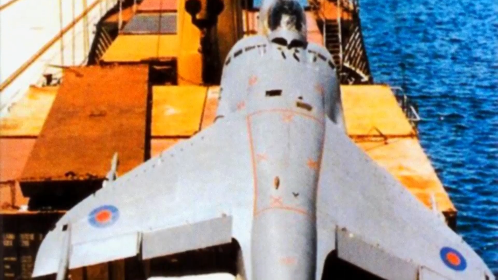 The rookie pilot who landed a Sea Harrier on a Spanish cargo ship