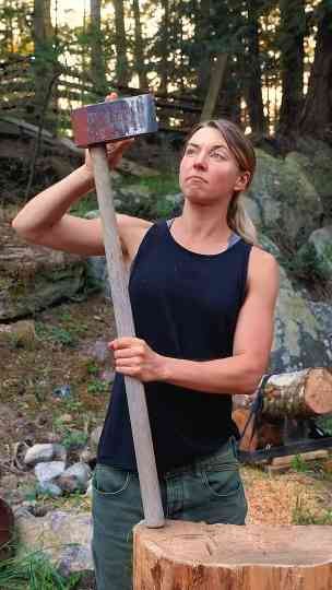 Big wood splitter maul