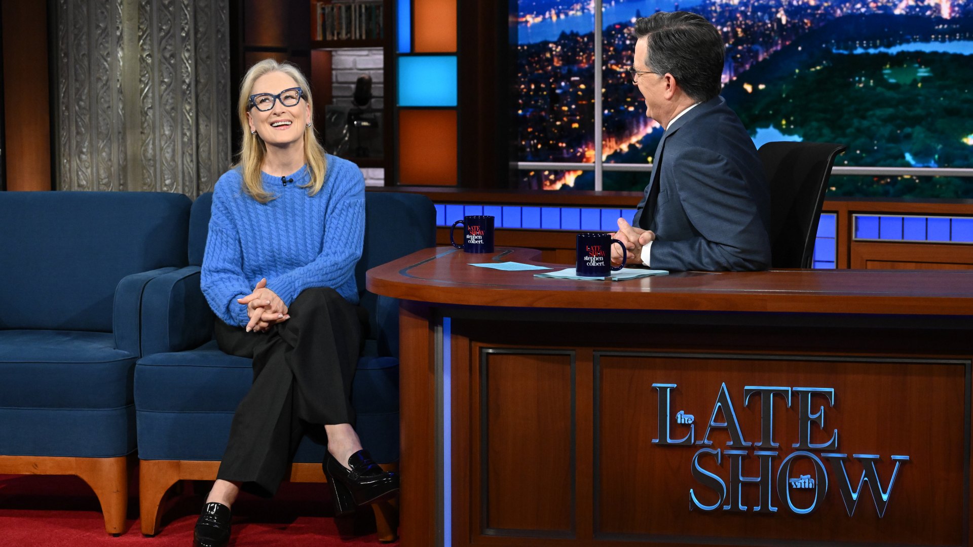 Spotted: Meryl Streep wore the iconic cerulean blue sweater
