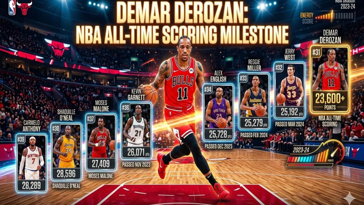 Every player DeMar DeRozan passed on NBA all-time scoring list this season