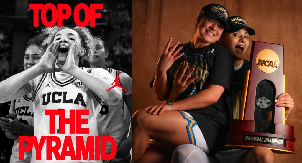 Jordan celebrates UCLA women's basketball win
