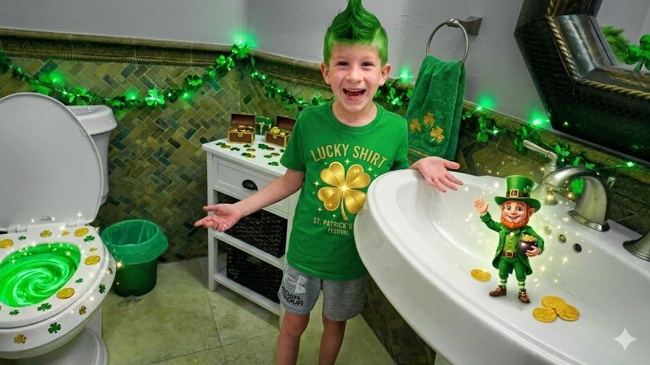 The leprechaun left a surprise for us!