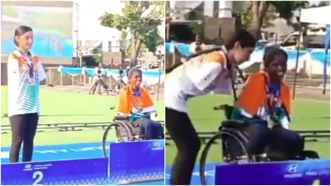 Graceful in defeat, Sheetal Devi helps limbless archer Payal Nag on ...