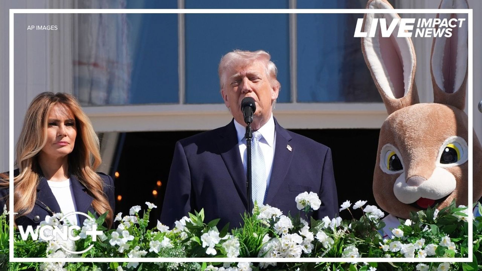 President Trump speaks at White House Easter Egg Roll
