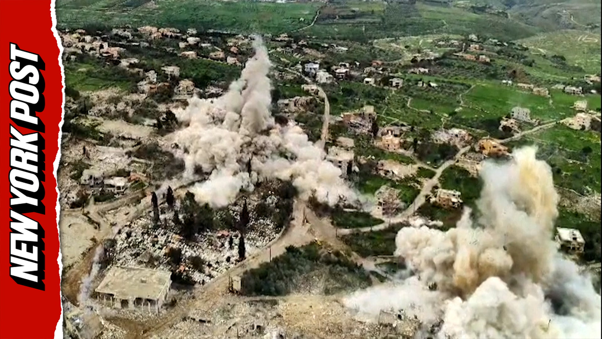 Israeli footage captures explosions across Taybeh, Lebanon