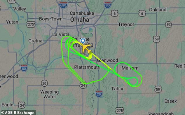 Trump's 'doomsday plane' spotted circling US nuclear war command center ...