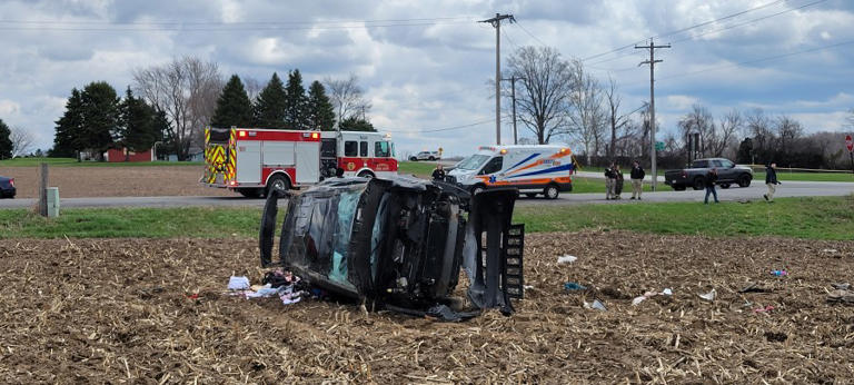 Woman airlifted after rollover accident in Bergen